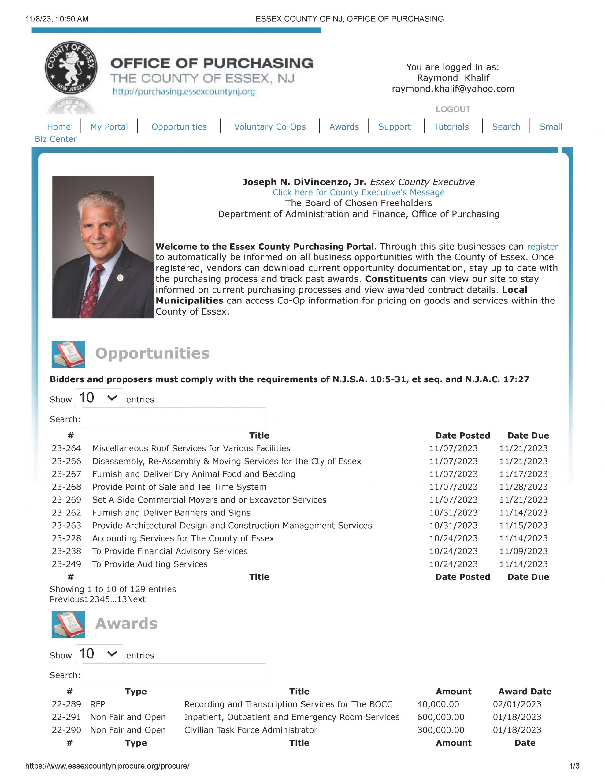Set-Aside Opportunities for Essex County Bidders have been posted on ...